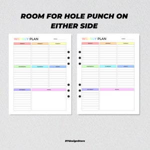 Weekly Planner Printable, Daily Task Tracker, to Do List Schedule, Week ...