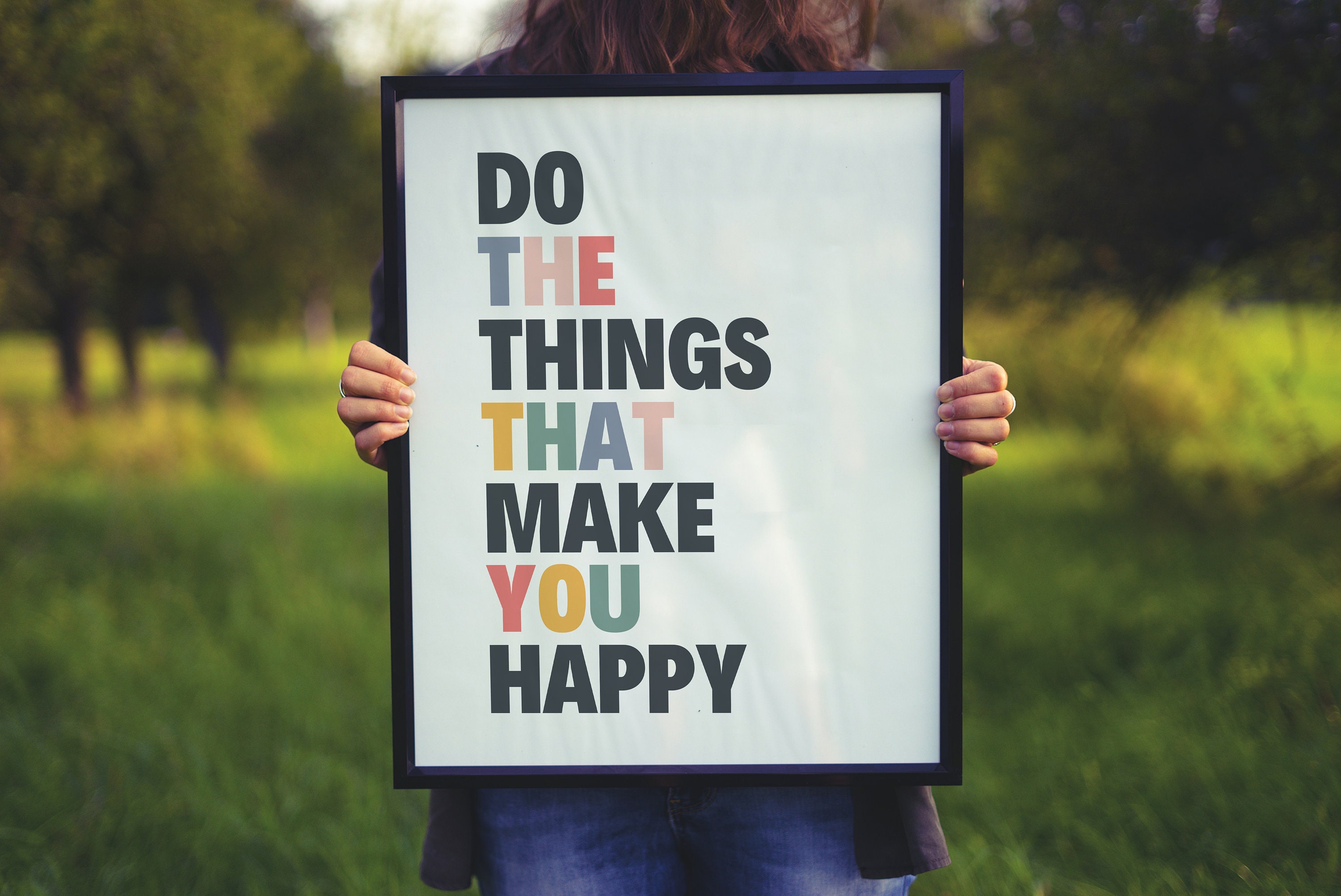 Do the Things That Make You Happy Printable Wall Art, Colorful Happy ...