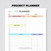 Buy Project Planner Printable, Productivity Tracker, Business Project ...