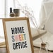 Home Sweet Office Printable Wall Art, Colorful Home Office Typography ...