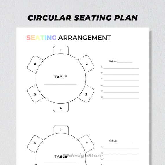 Circular Seating Arrangement Rules
