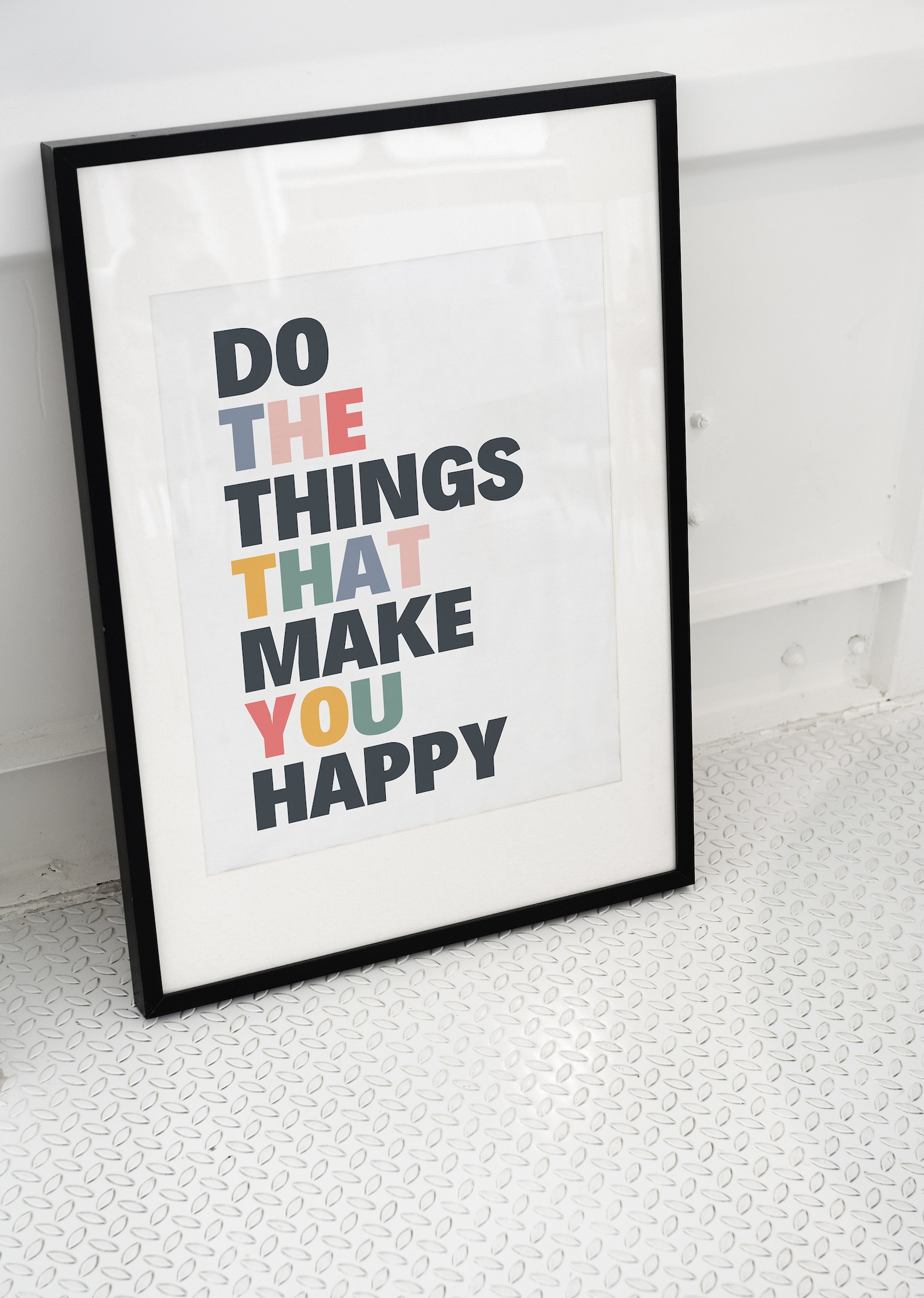 Do the Things That Make You Happy Printable Wall Art, Colorful Happy ...