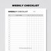 Buy Weekly Checklist Printable, Kawaii Colorful to Do List Template ...