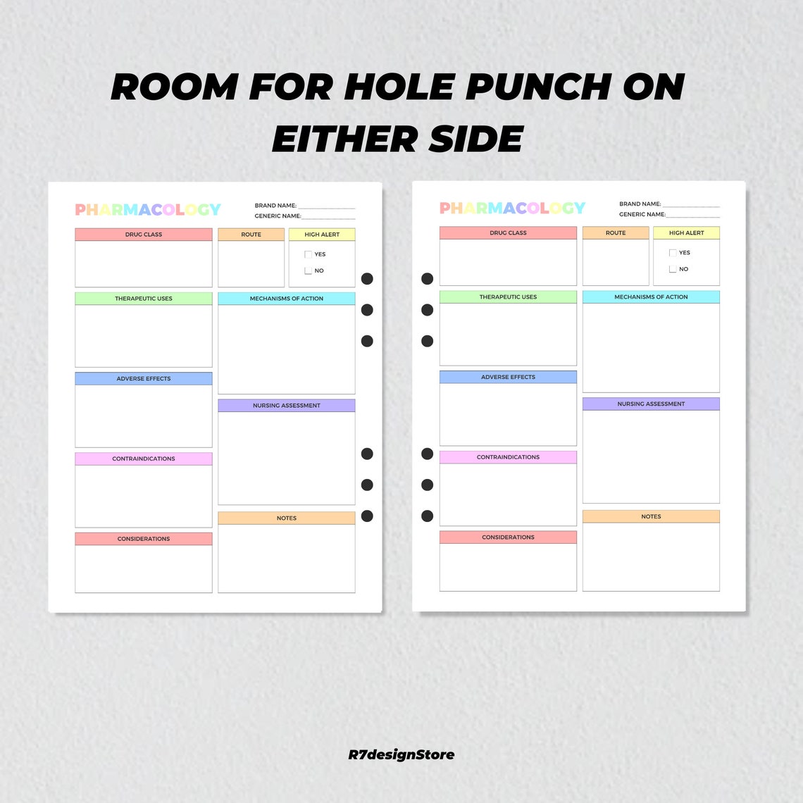 Nursing School Pharmacology Printable, Nursing Student Notes, Nurse ...
