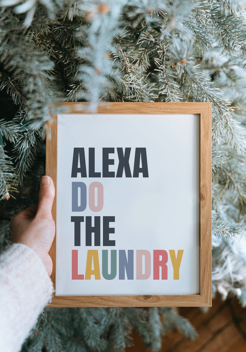 Alexa Do the Laundry Art Print Colorful Printable Poster - Etsy