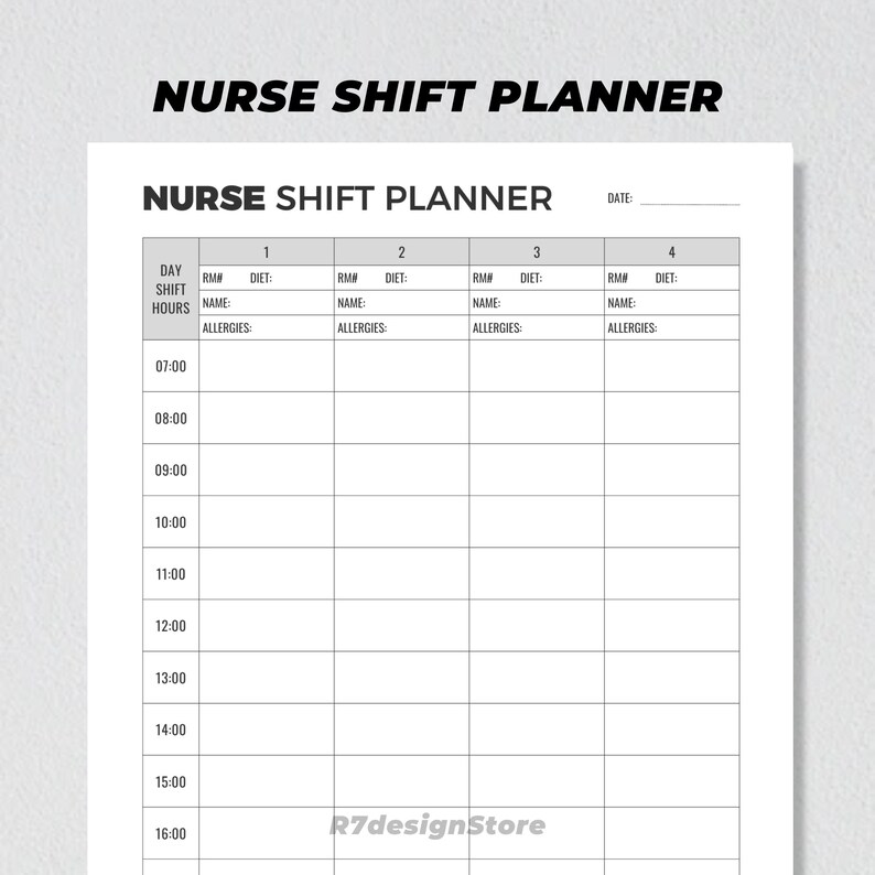 Nurse Shift Planner Printable Nursing Hourly Tracker Day Etsy Australia Nurse Shift Planner Printable Nursing Hourly Tracker Day Etsy Australia
