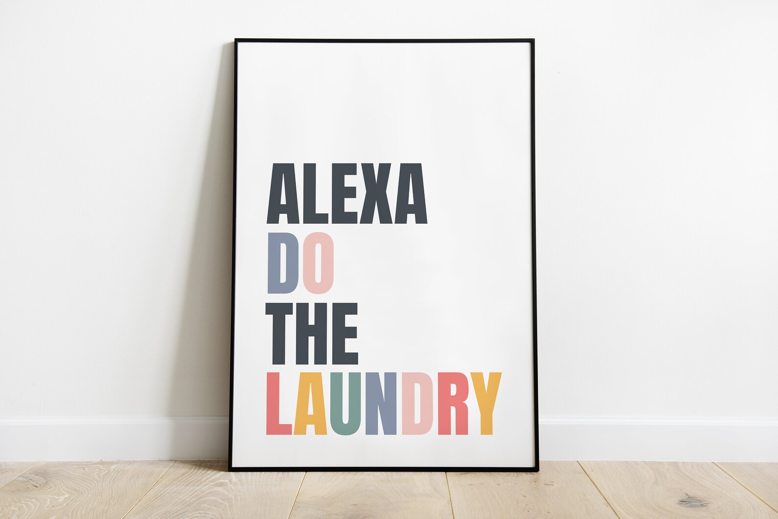 Alexa Do the Laundry Art Print Colorful Printable Poster - Etsy