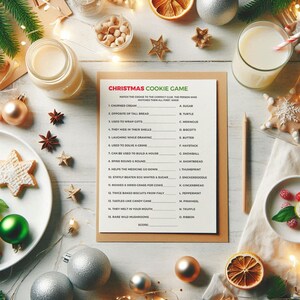 Christmas Cookie Game Printable, Christmas Trivia, Xmas Group Activity ...