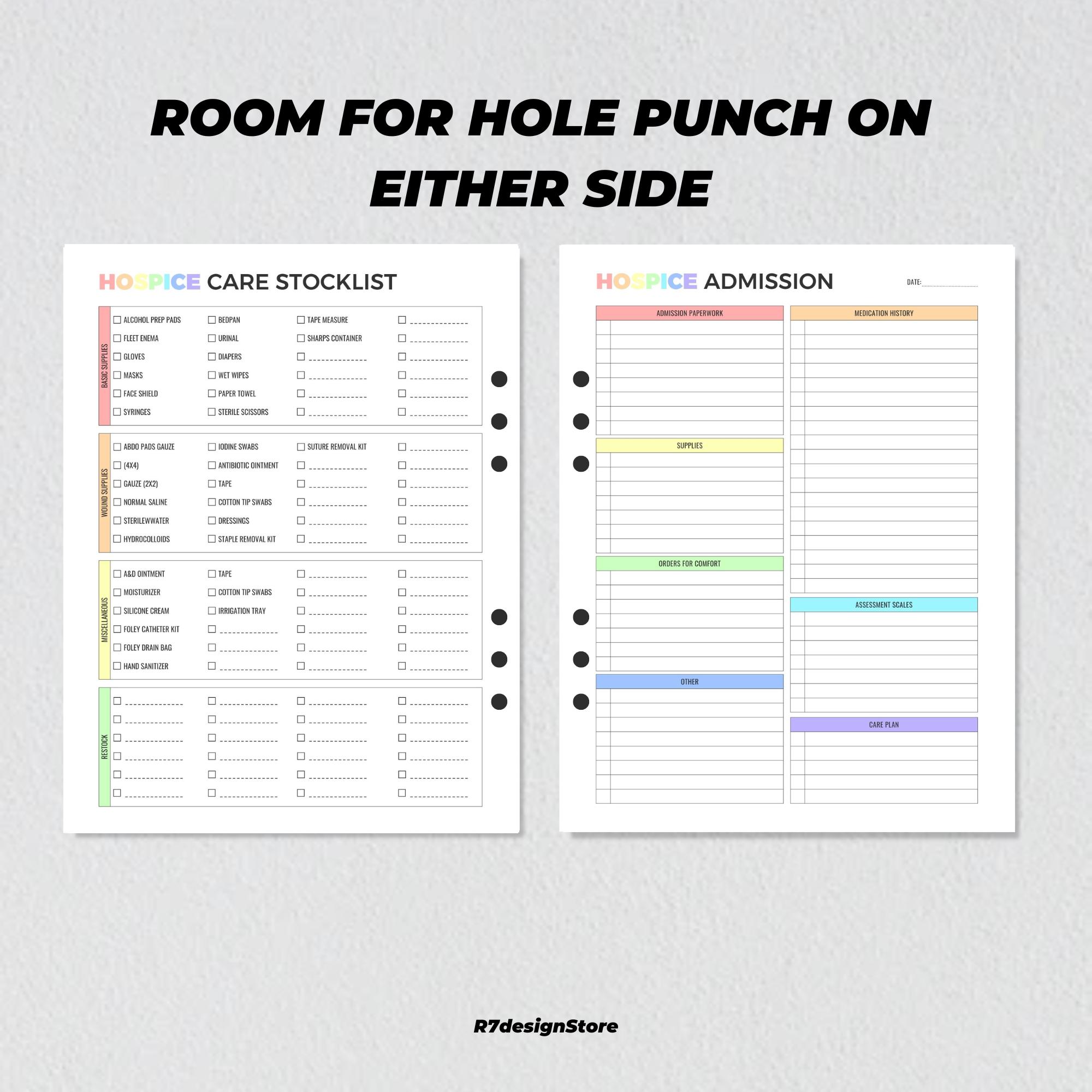 Hospice Care Organizer Printable, Hospice Nurse Report, Hospice ...