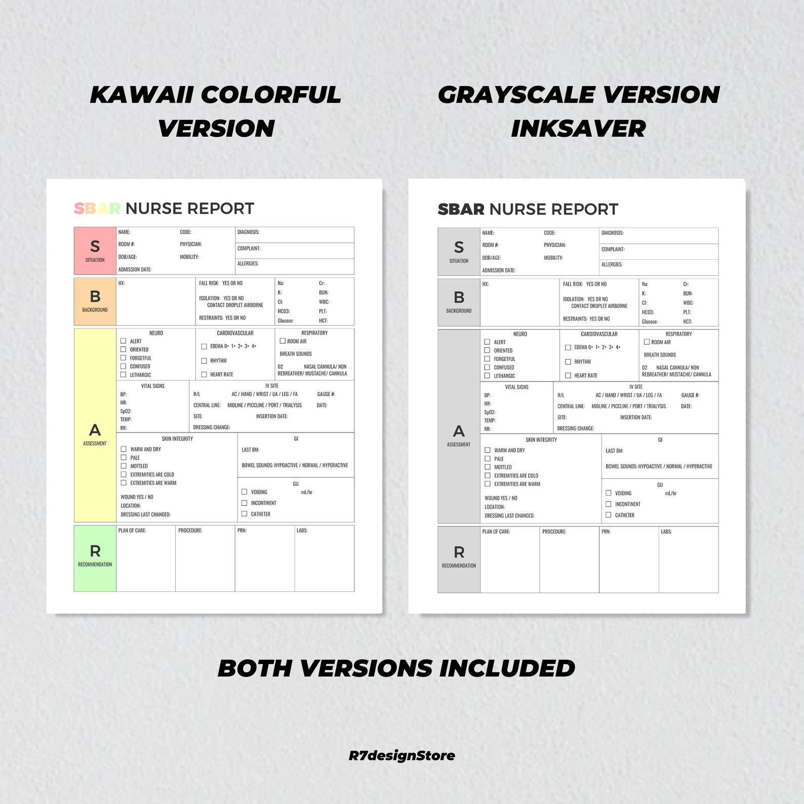 SBAR Nurse Report Printable, Nursing Student Notes, Med Surg Nurse ...