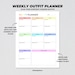 Outfit Planner Printable, Weekly Fashion Tracker, Event Wardrobe ...