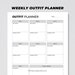 Outfit Planner Printable, Weekly Fashion Tracker, Event Wardrobe ...