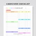 Caregiver Checklist Printable, Elderly Care Planner, Daily Caregiving Routine, Cleaning Tasks ...