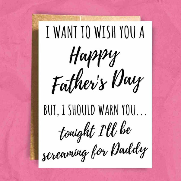 Naughty Dad Card Etsy