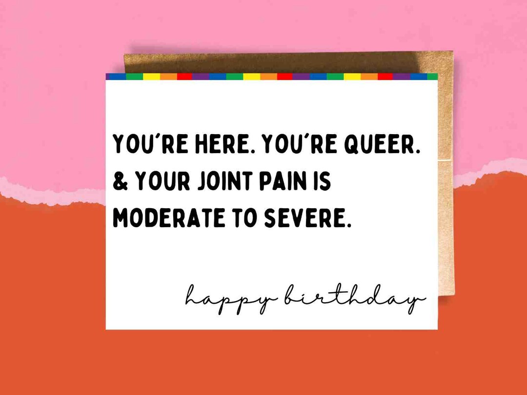 Funny Happy Birthday - Getting Older Joint Paint - Birthday for Him ...