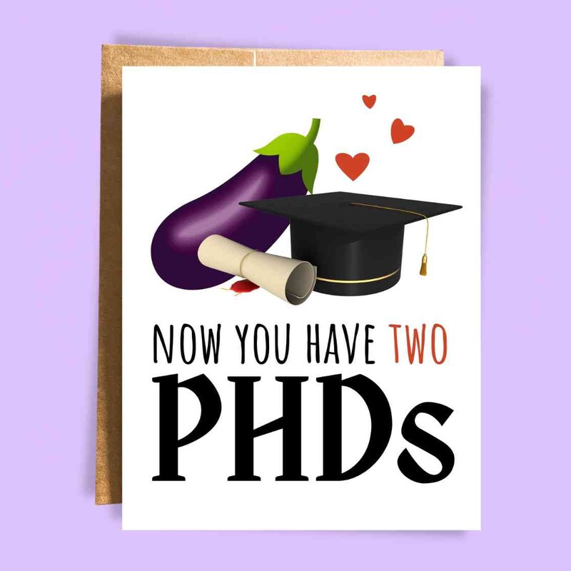 Phd Graduation Card - Etsy