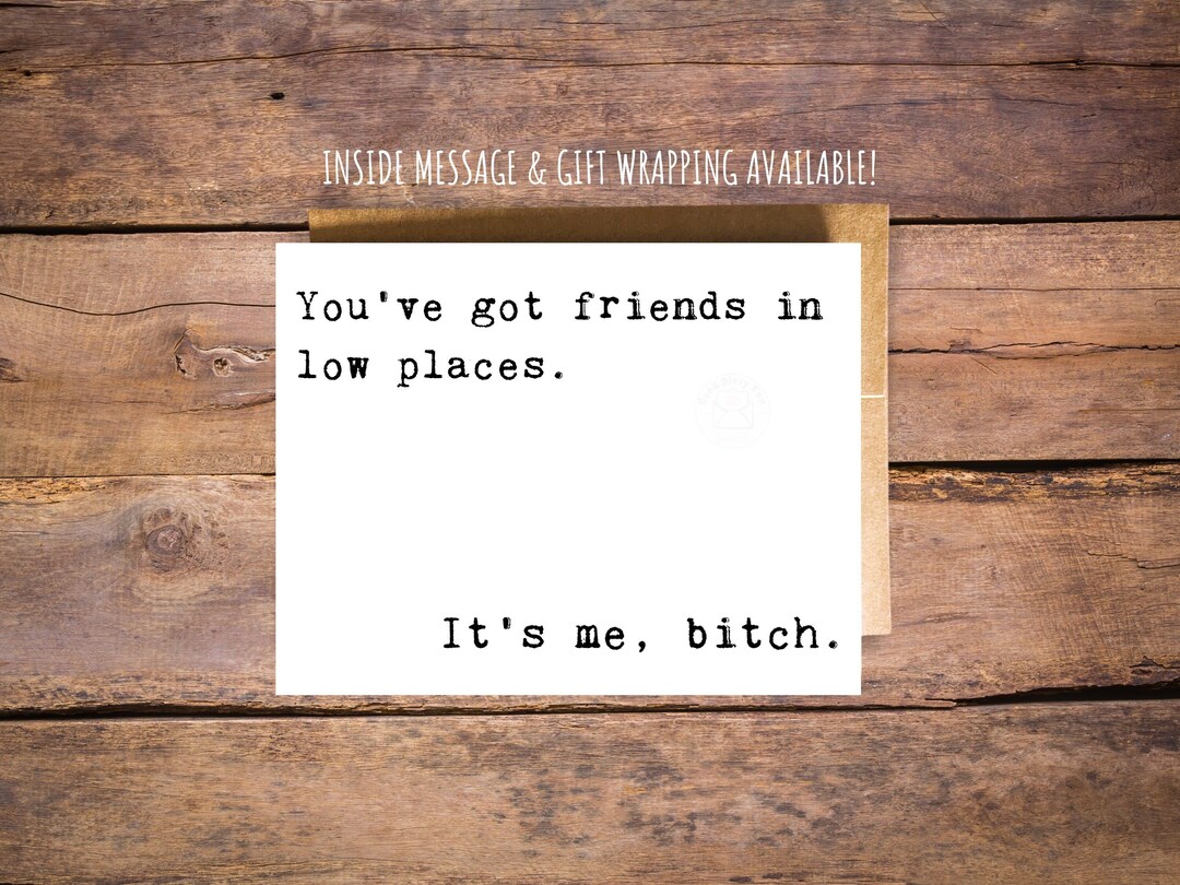 Rude Friend Card Funny Birthday Card Inappropriate Gift - Etsy