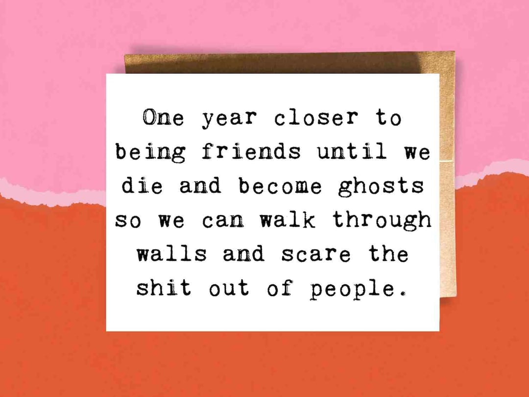 Funny Dark Humor Birthday Card | Halloween Happy Birthday | Bday Card ...