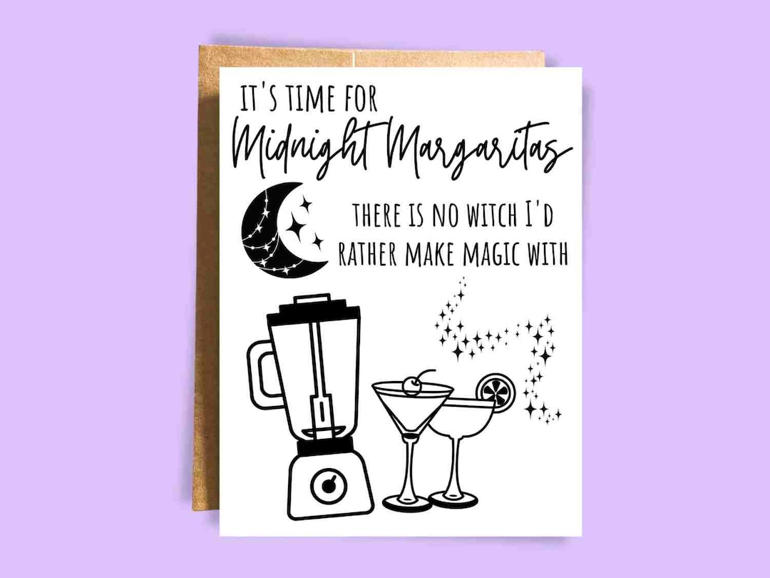 Midnight Margaritas Card | Witch Card | Witchy Gifts | Practical Card ...