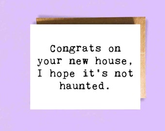 New Home Card Congratulations New Home - Etsy