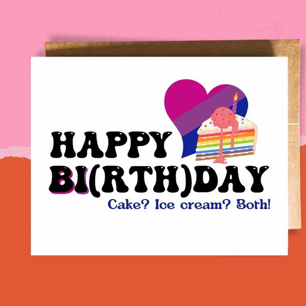 Bisexual Birthday Card - Etsy