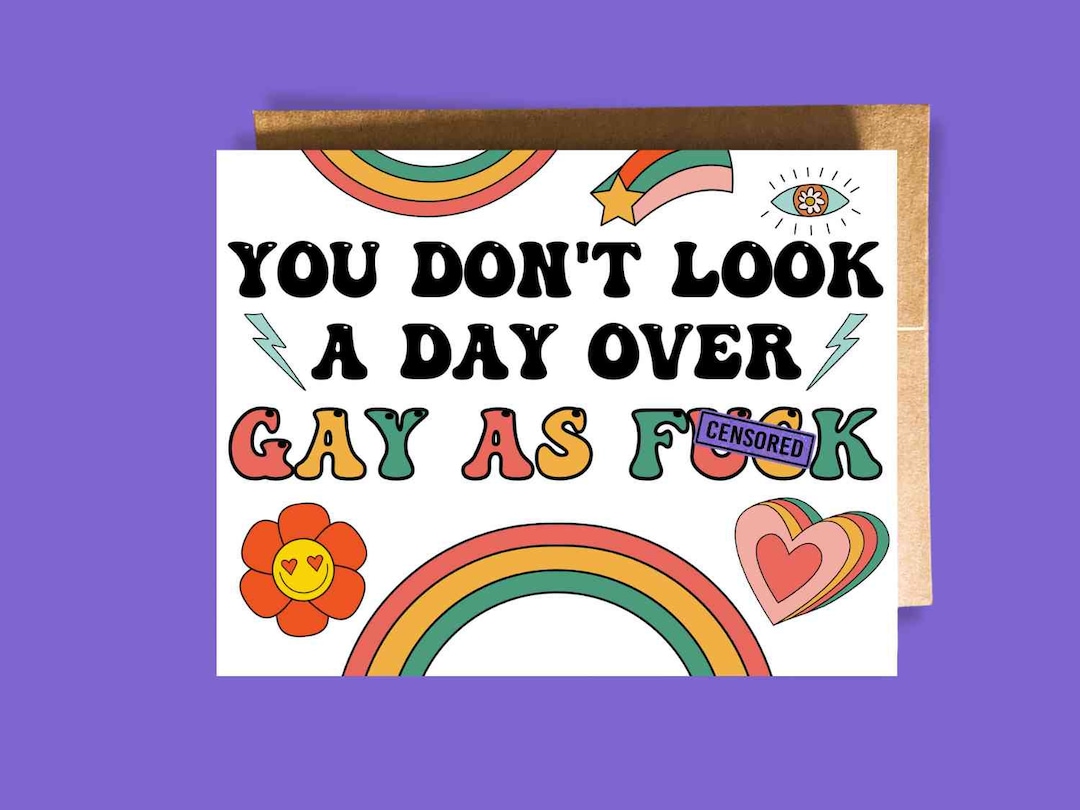 Funny Gay Birthday Card Card For Gay Friend Best Friend Happy Birthday