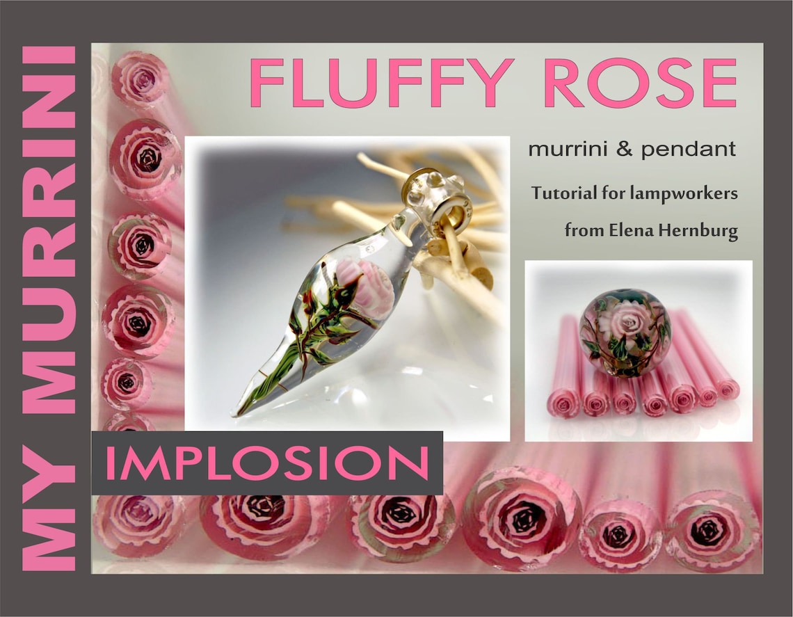FLUFFY ROSE. Tutorial for lampworkers. | Etsy