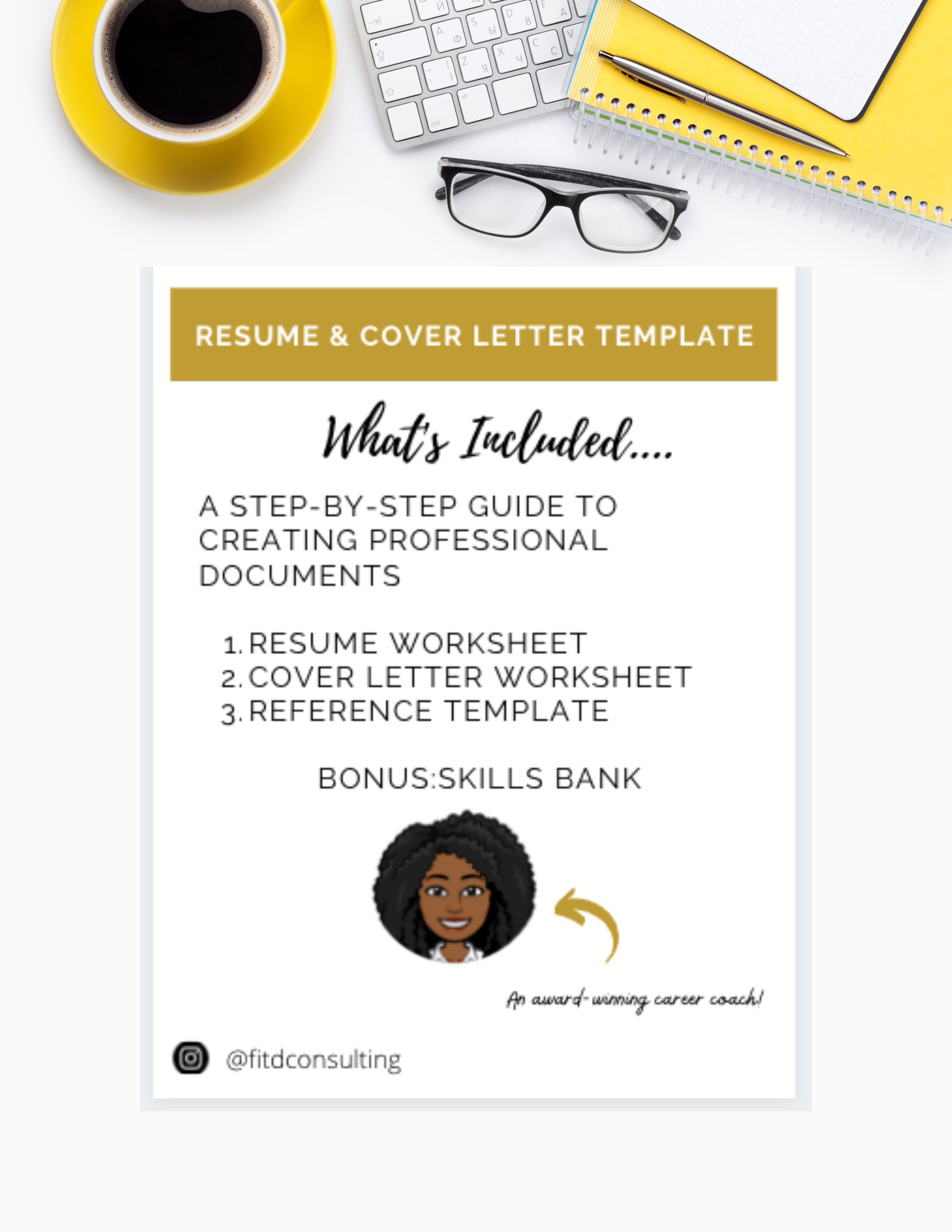 Resume & Cover Letter Template + Worksheet |word Doc | Google Docs ...