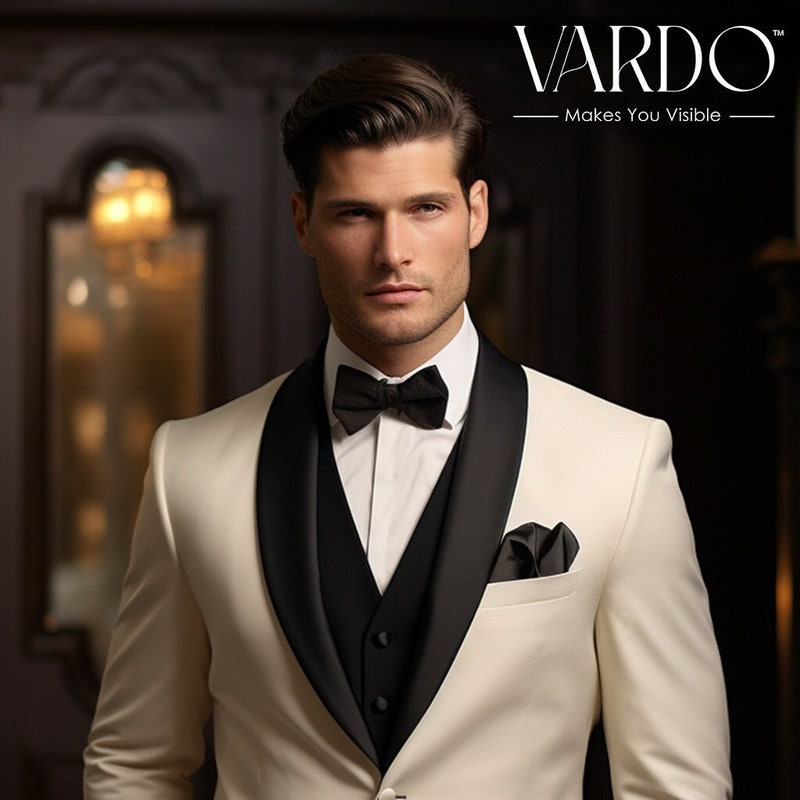 Cream Tuxedo - Etsy