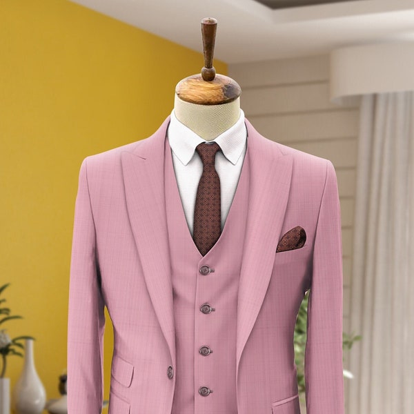 Men Dusty Rose Suit - Etsy