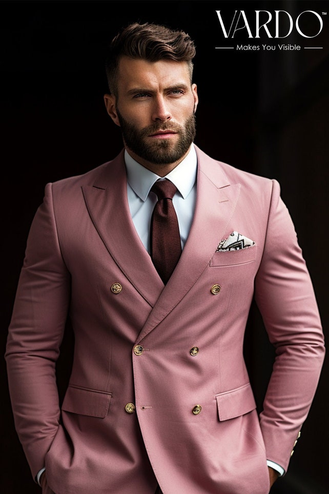Dusty Rose Mens Suit - Etsy