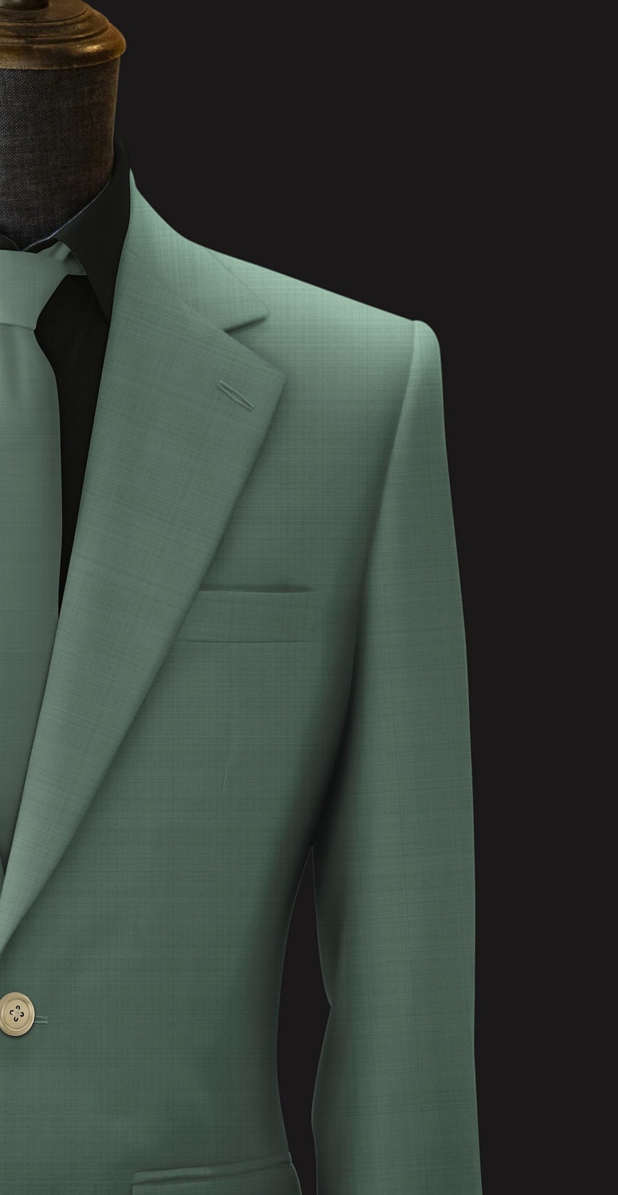 Men’s Green Two-piece Suit – Elegant Tailored Perfection - Etsy