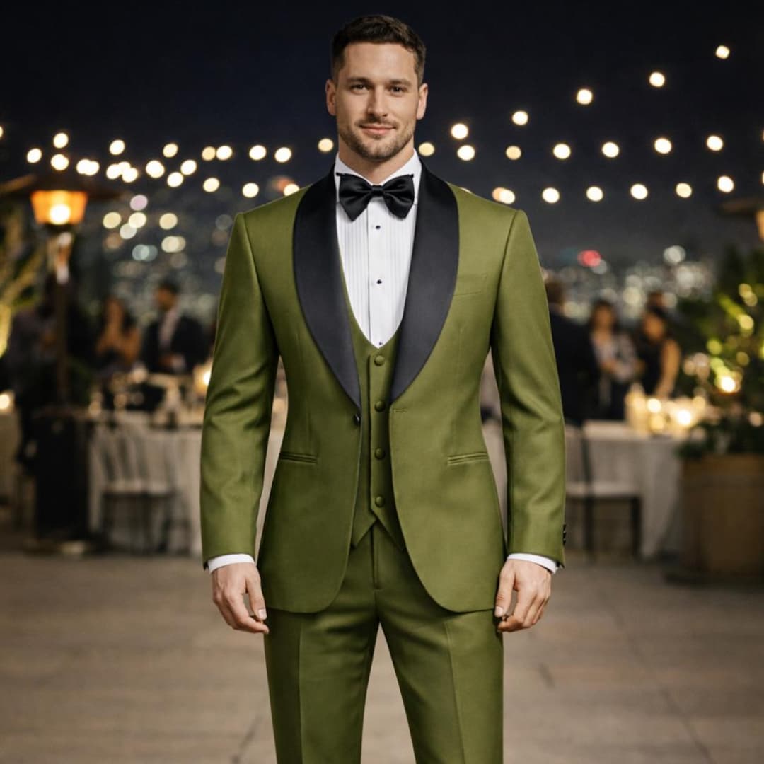 Olive Green Tuxedo Rental