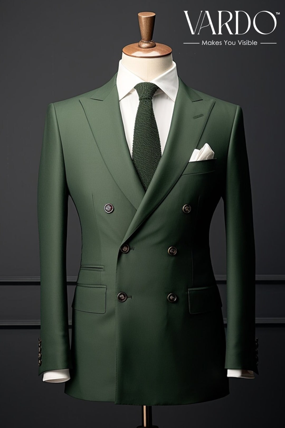 Premium Man Fern Green Double Breasted Suit -tailored Fit, the Rising Sun Store, Vardo - Etsy