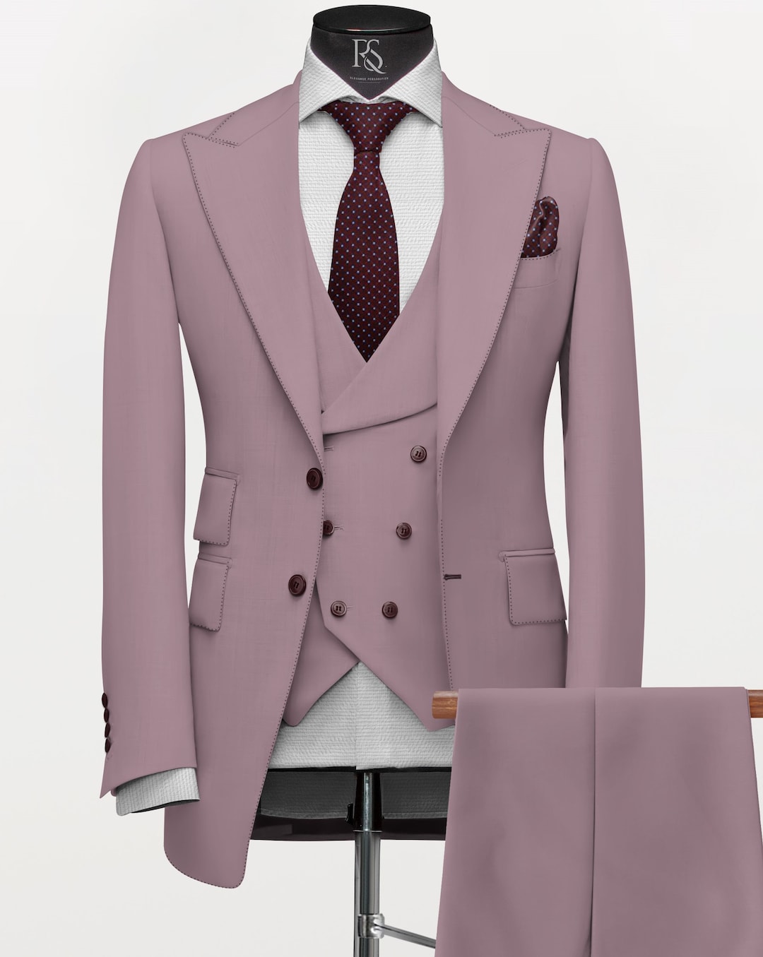 Suits for Men, Men's Suit, Dusty Rose 3 Piece Suit Wedding Suit for ...