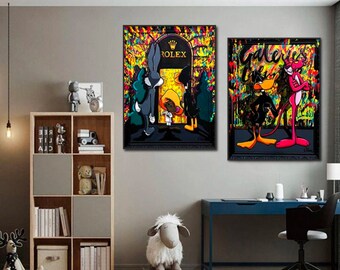Daffy Duck Pop Art - Etsy