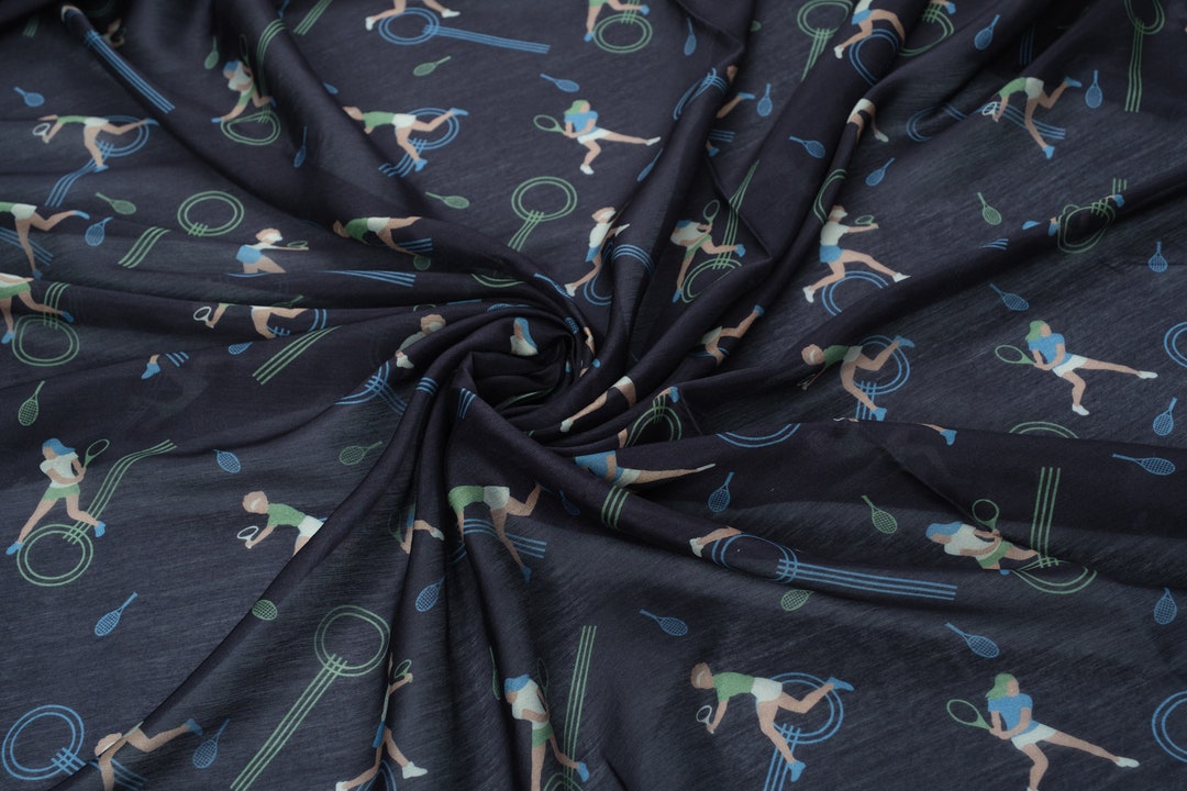 Cotton With Silk Fabric by the Yard Designer Print / Batiste Italian ...