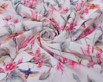 Italian Linen Fabric by the Yard Designer Fabric Exclusive Collection ...