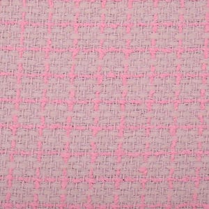 Light Pink Wool Tweed Fabric, Designer Italian Wool Fabric for Clothes ...