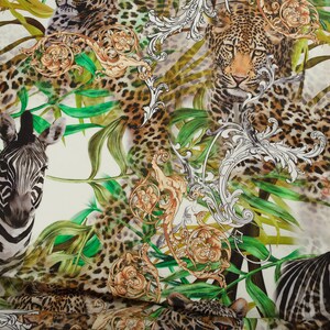 Italian Fabric by the Yard Designer Cotton Stretch Italian Fabric ...