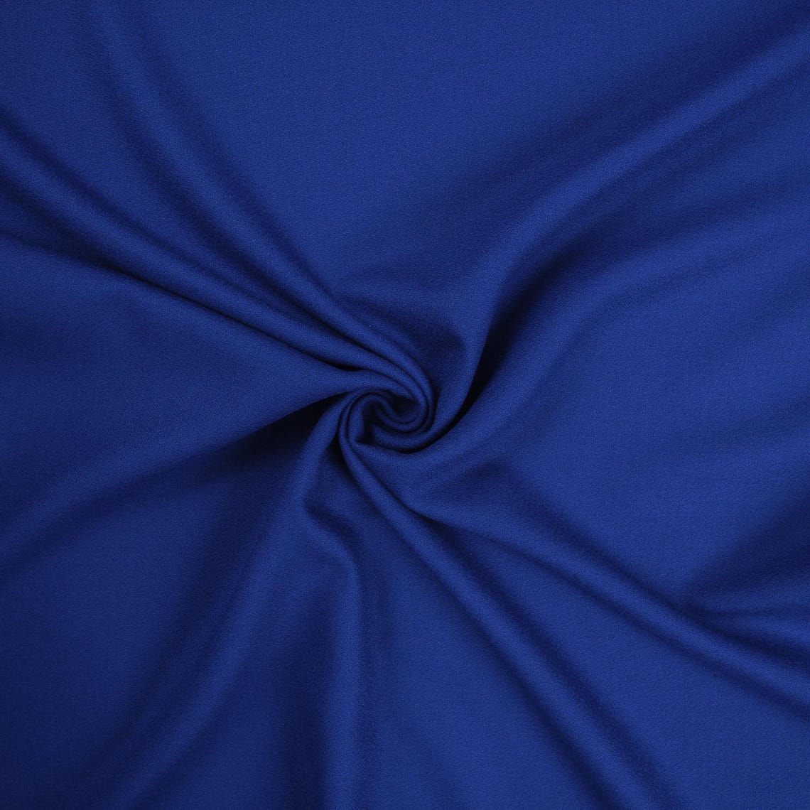 Wool Crepe Fabric for Dresses - Elegant Cornflower Blue Color Italian ...