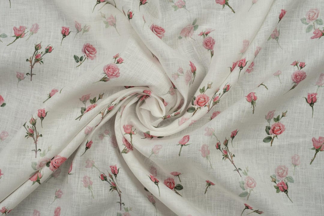 Italian Linen Fabric by the Yard Designer Fabric Exclusive Collection ...