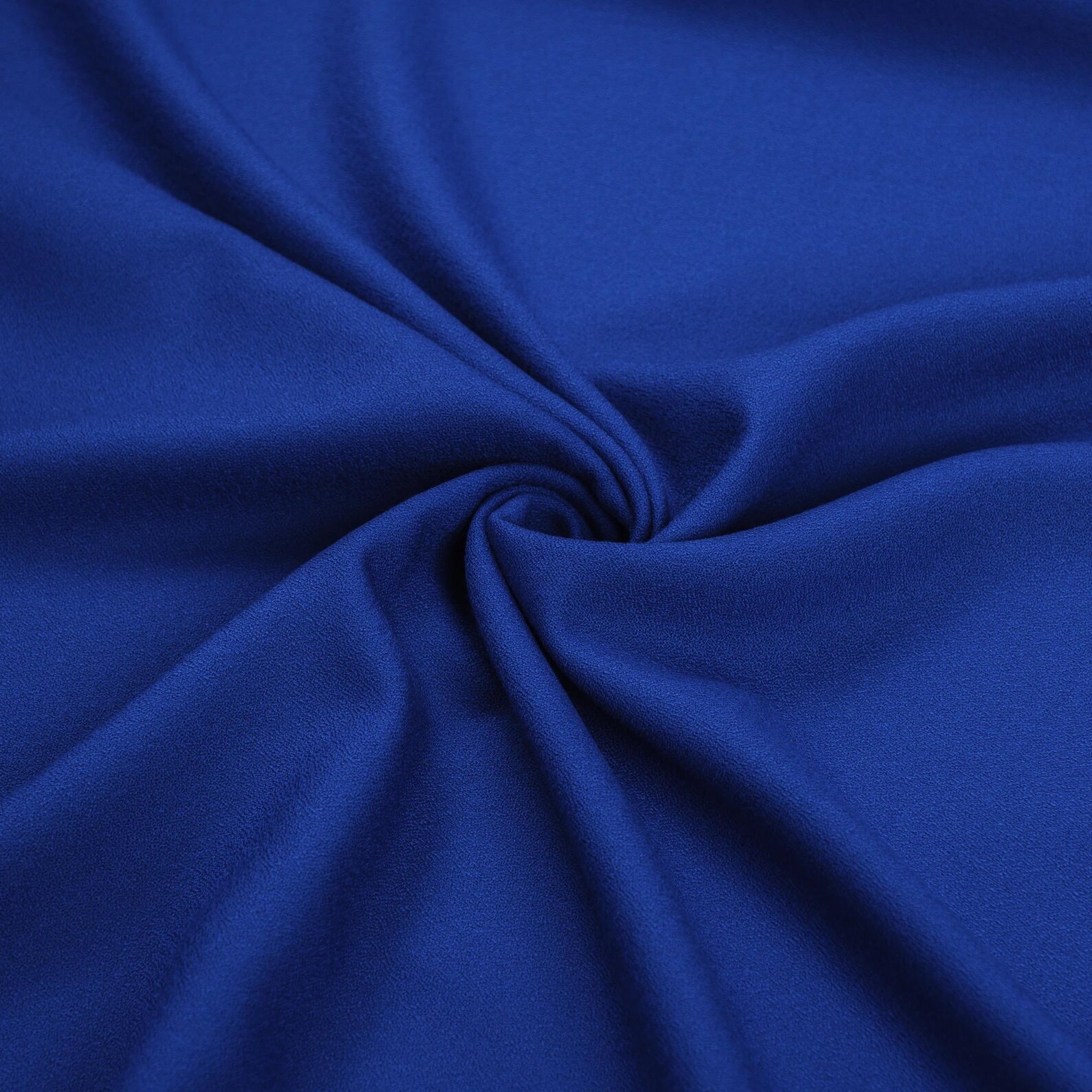 Wool Crepe Fabric for Dresses - Elegant Cornflower Blue Color Italian ...