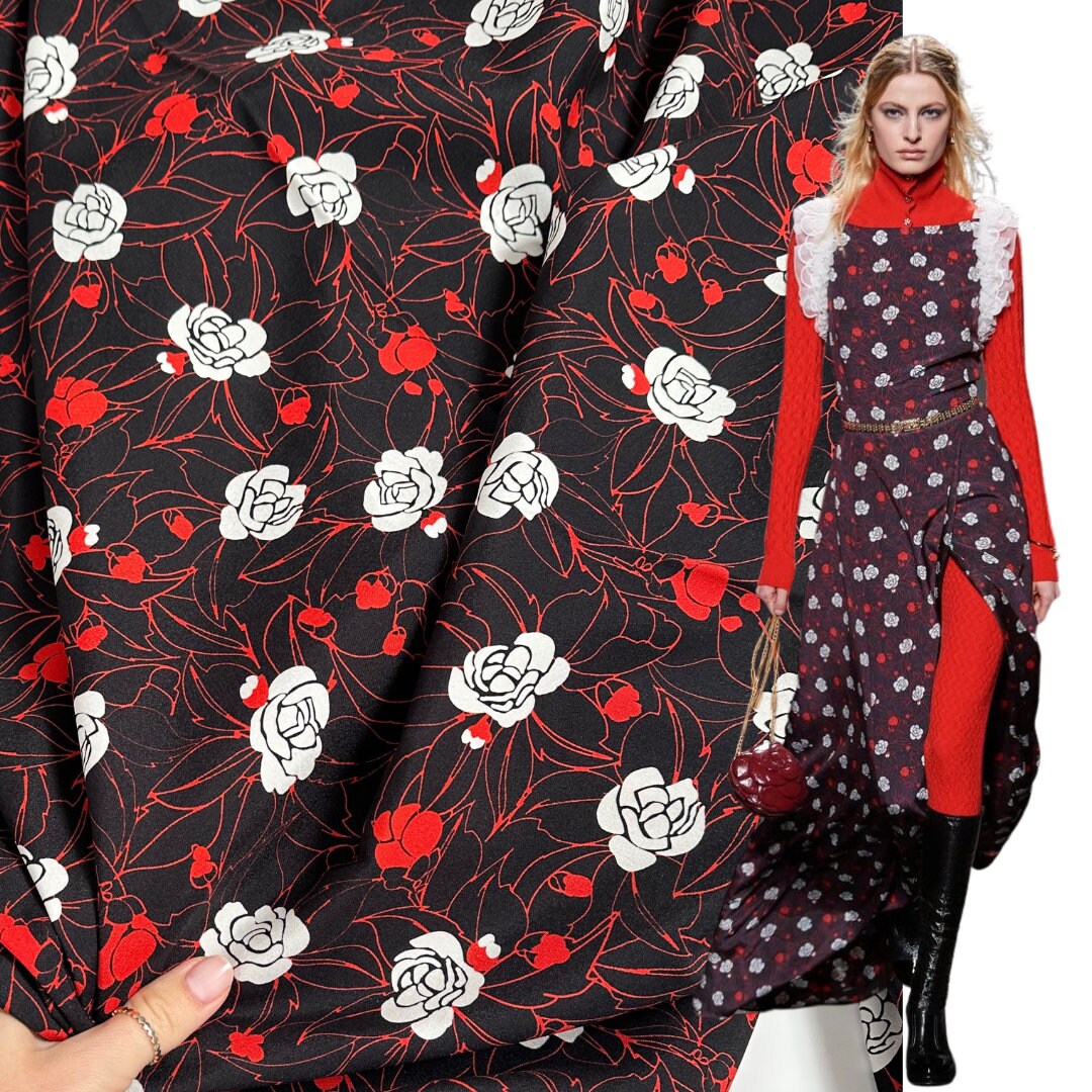 Italy SILK Fabric Satin Stretch 105 GSM 24 Momme / Width 140 Cm / Italy ...