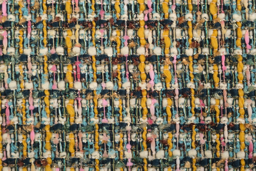 Designer Italian Tweed Fabric by the Yard Exclusive Italian Quality ...