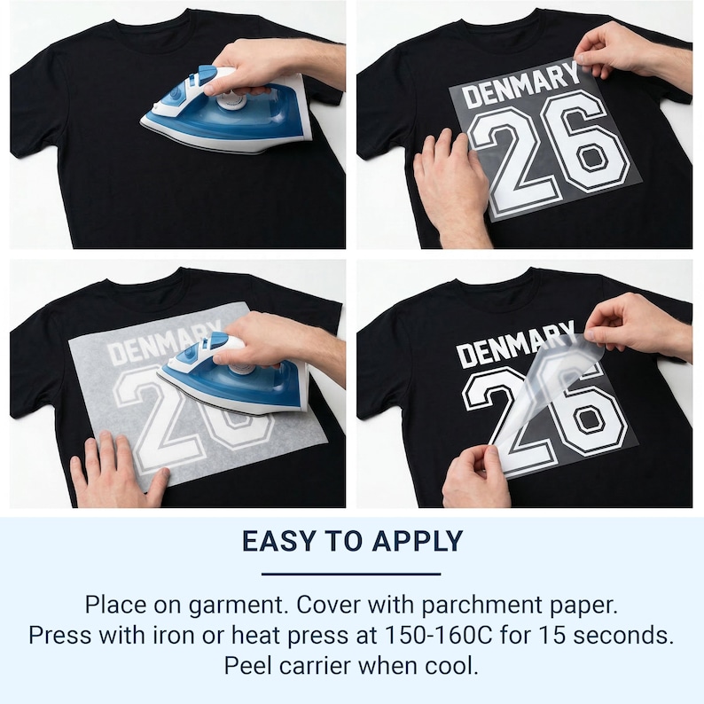 Personalised Cricket Shirt Name and Number Iron on Transfer | Vinyl HTV ...