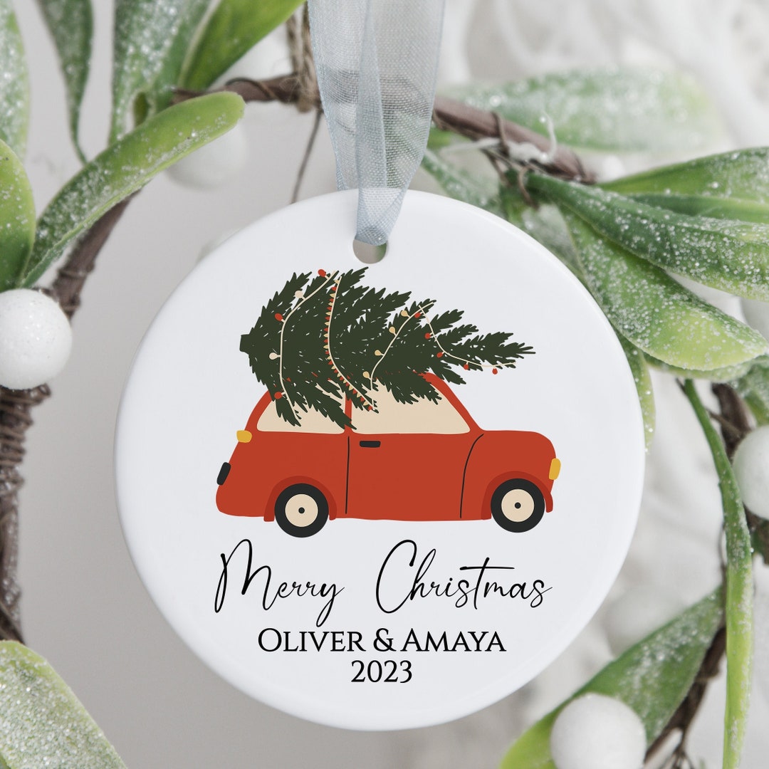 Personalised Ceramic Christmas Tree Ornament - Merry Christmas Bauble ...