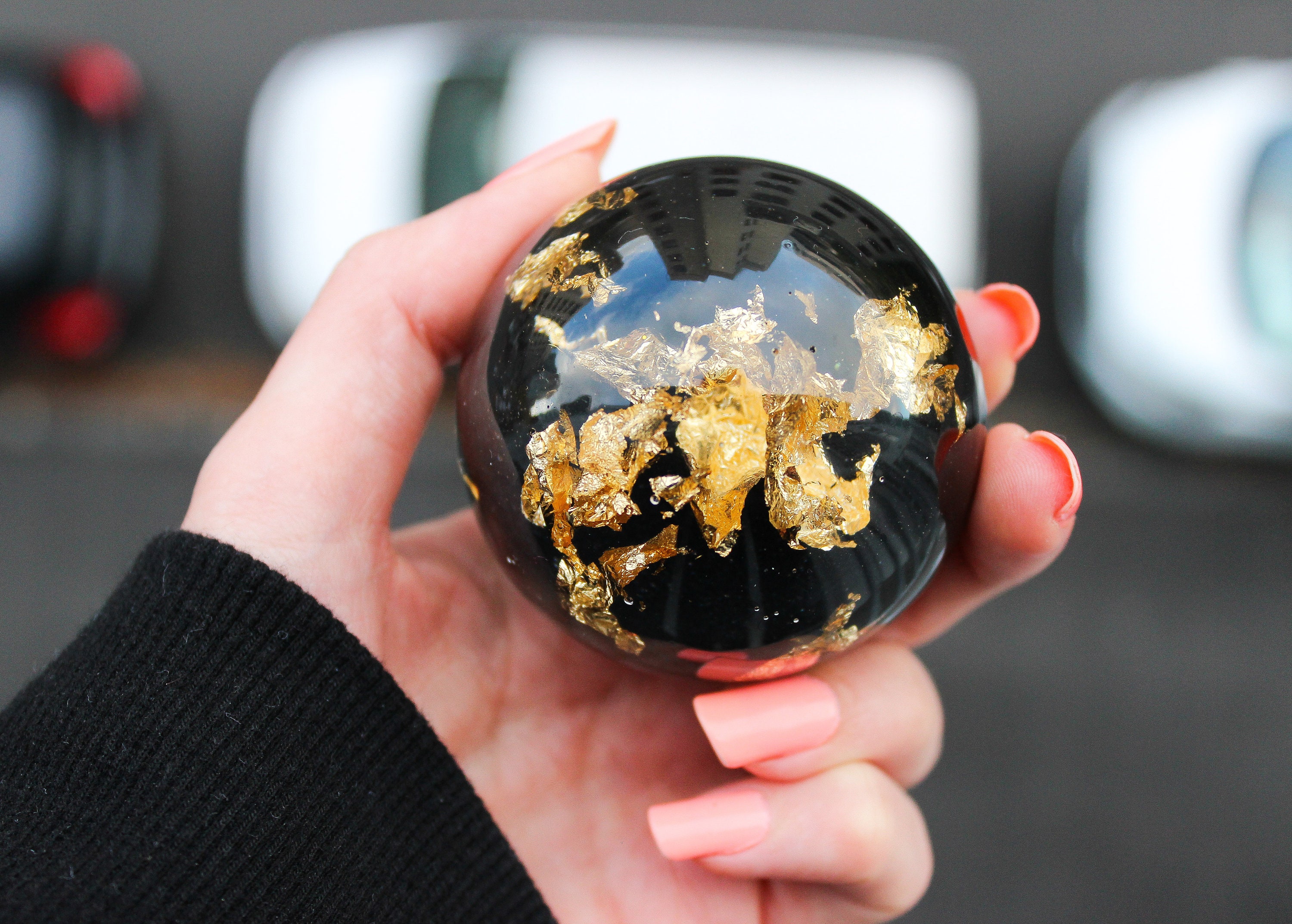 Shiftknob the Gold Baller hayakuco - Etsy