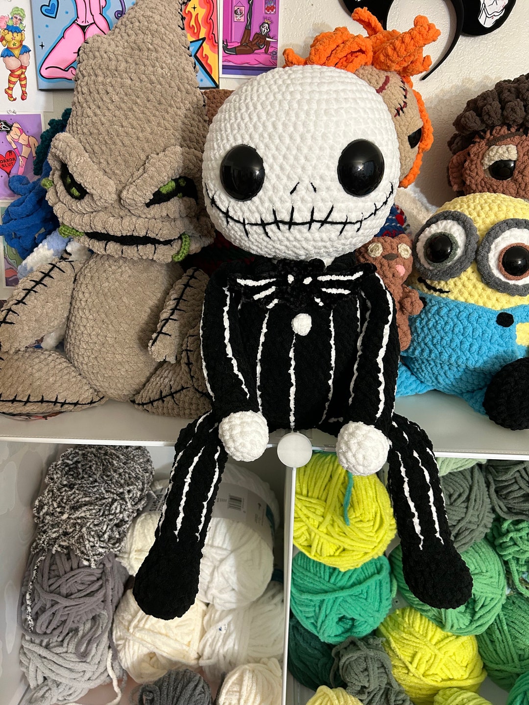 Skeleton Crochet Doll - Etsy