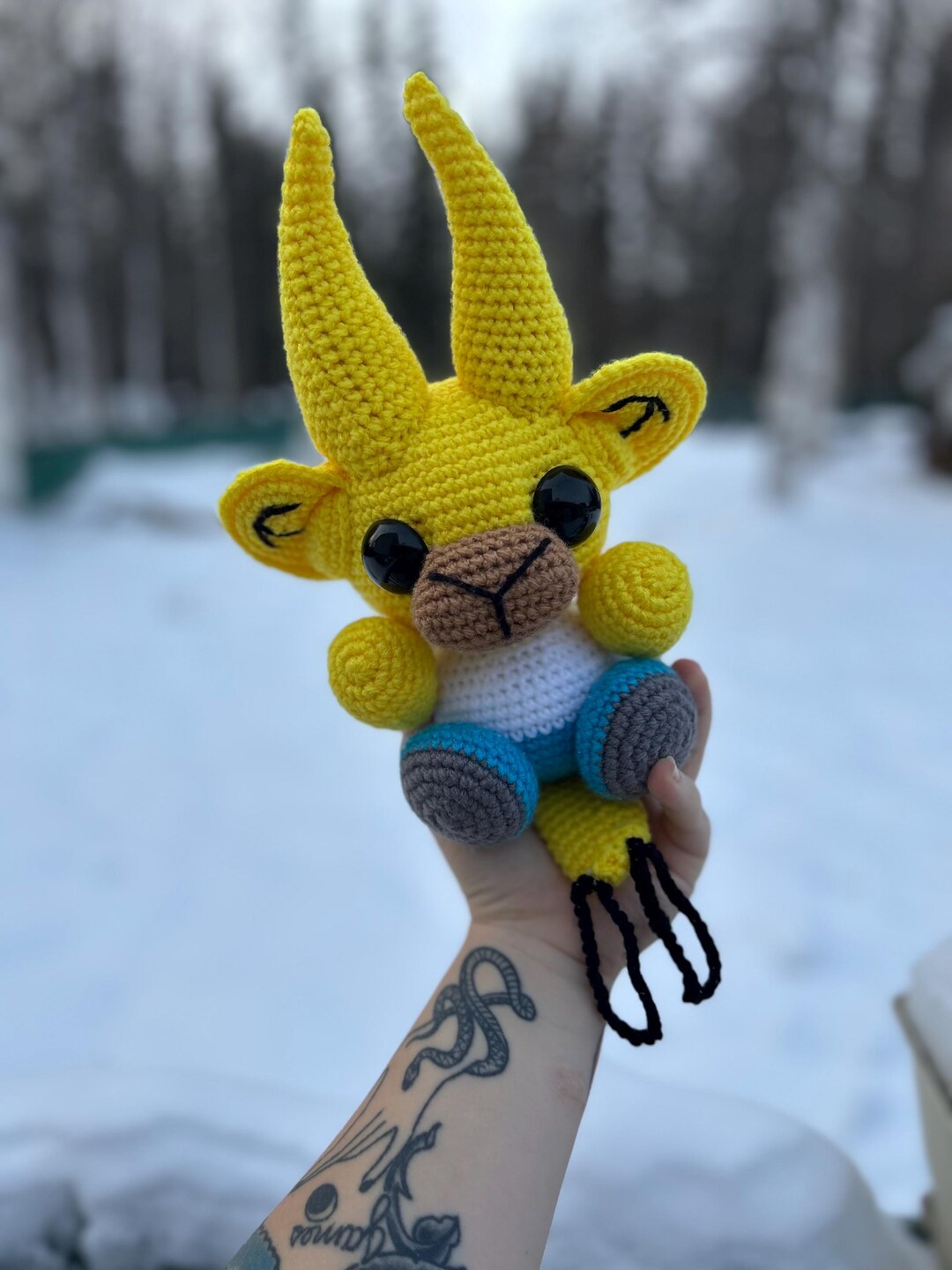 Crochet Homer Simpson Goat - Etsy